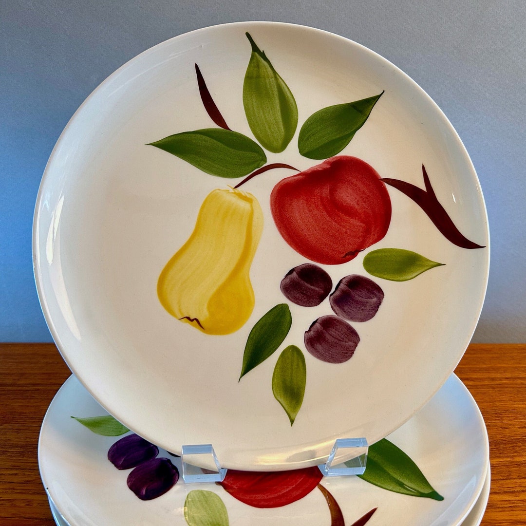 2 SETS AVAILABLE! Set of Four Vintage Stetson Hand Painted Underglaze 9 ...