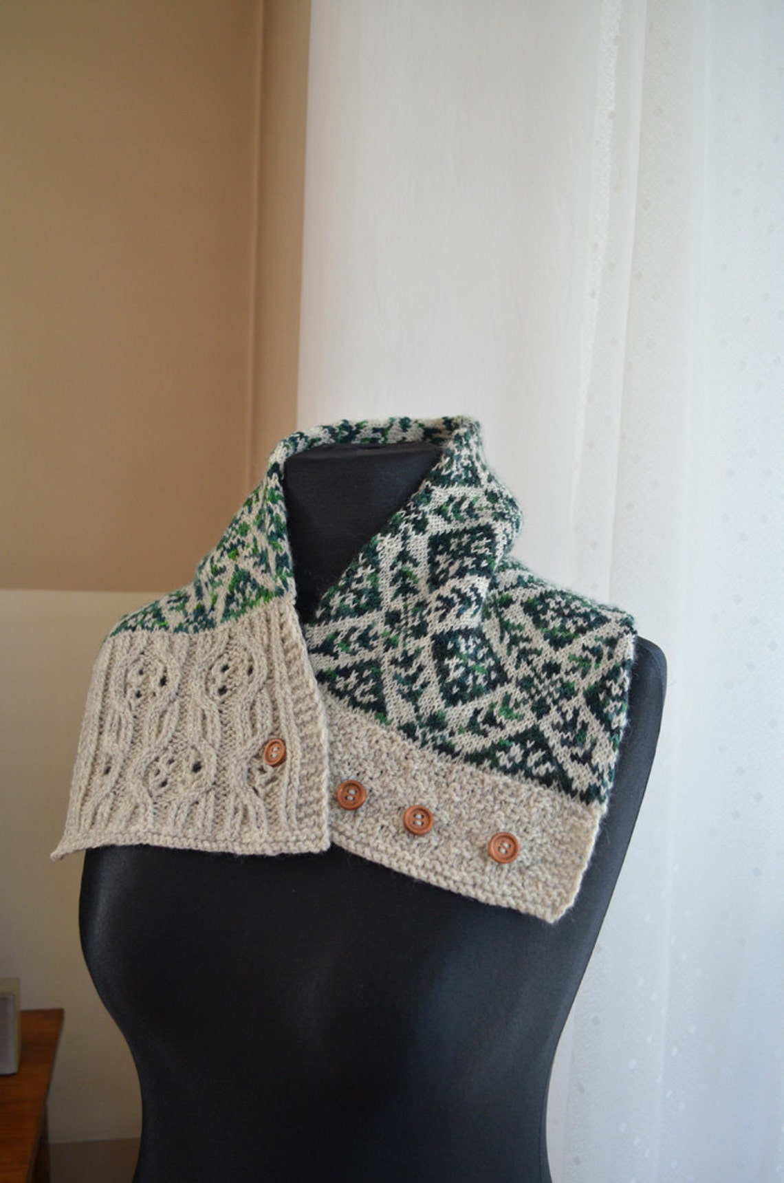 Fair Isle Shawls , Made in All Natural Wool. - Etsy