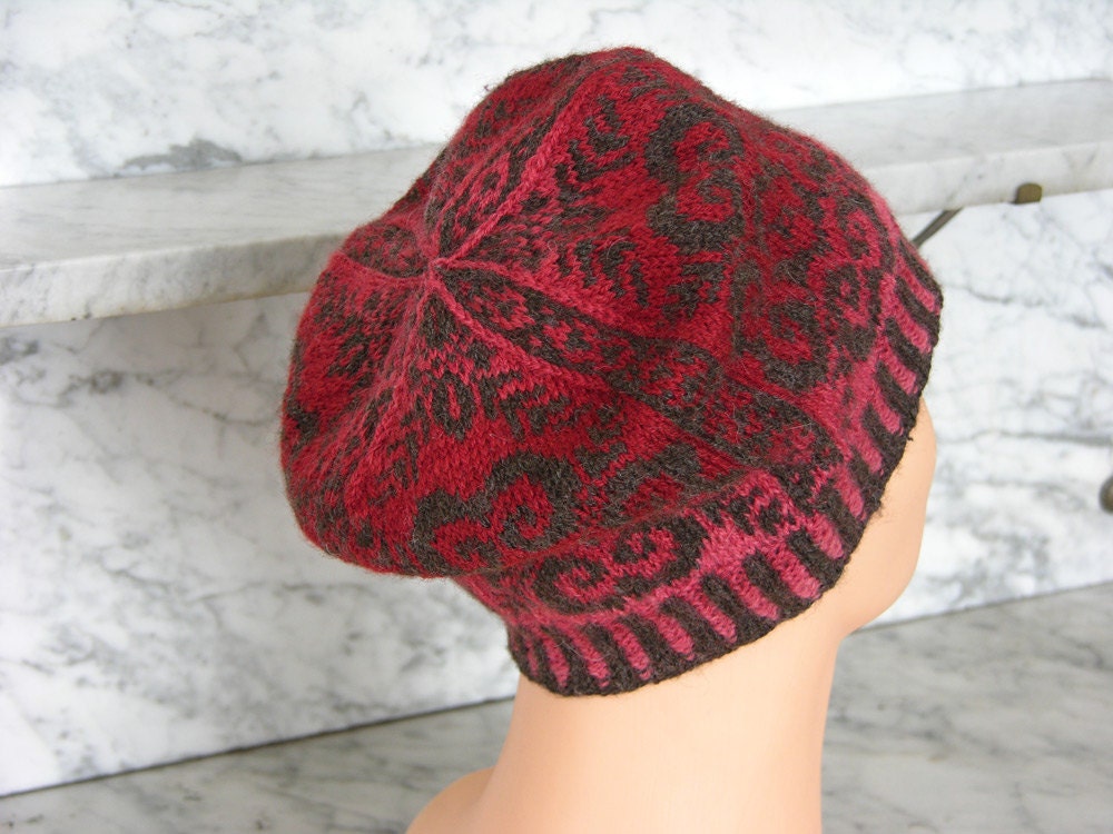 Fair Isle Hat , Made in All Natural Wool. - Etsy
