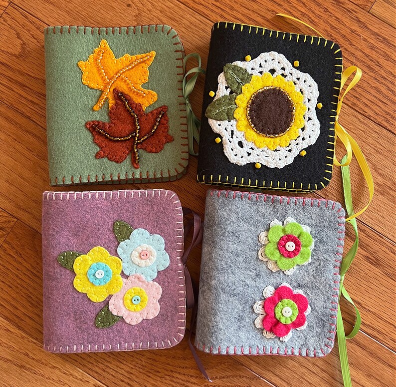 Large Wool Felt Needle Book Color Choice - Etsy