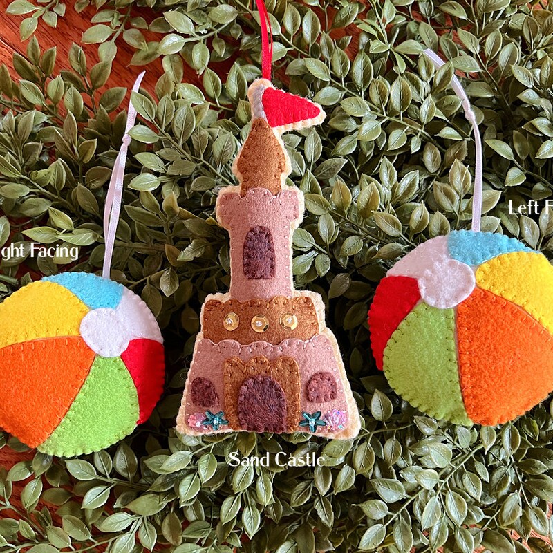 Felt Beach Ornaments - Etsy