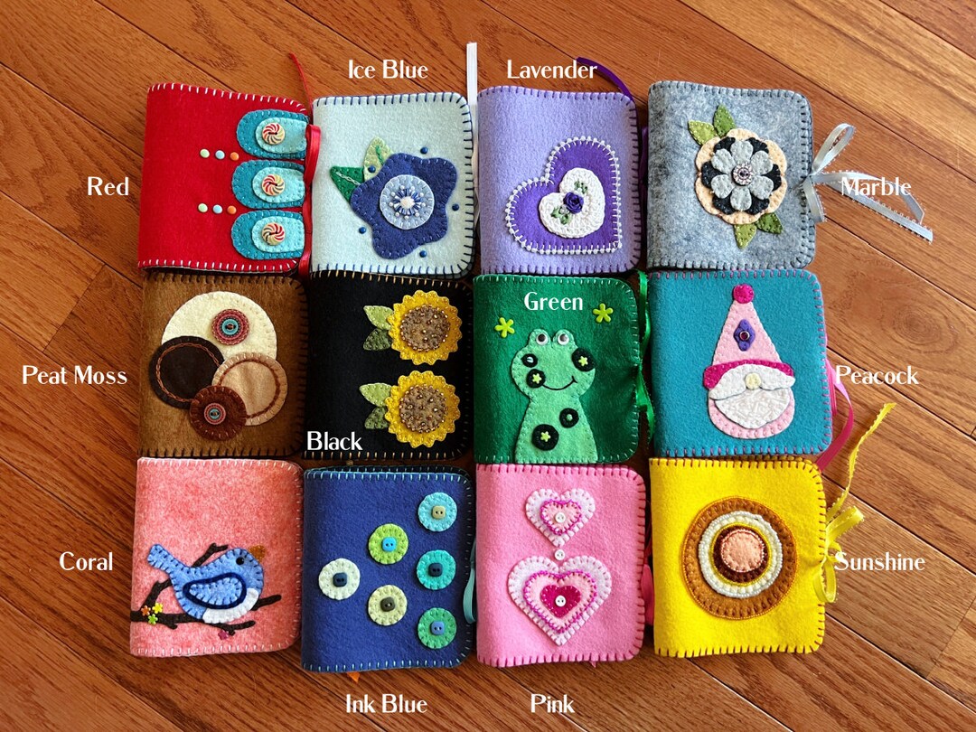 Large Wool Felt Needle Book Color Choice - Etsy