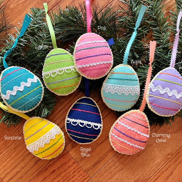 Felt Easter Ornaments - Etsy