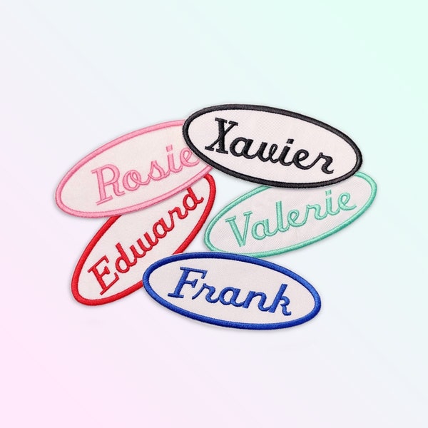 Vintage Embroidered Name Tags - Etsy