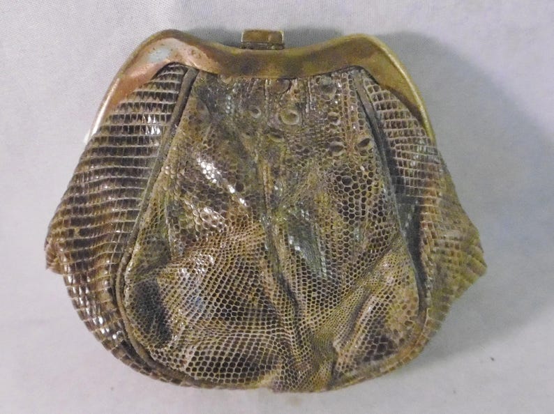 Vintage Snake or Lizard Skin Coin Purse. - Etsy