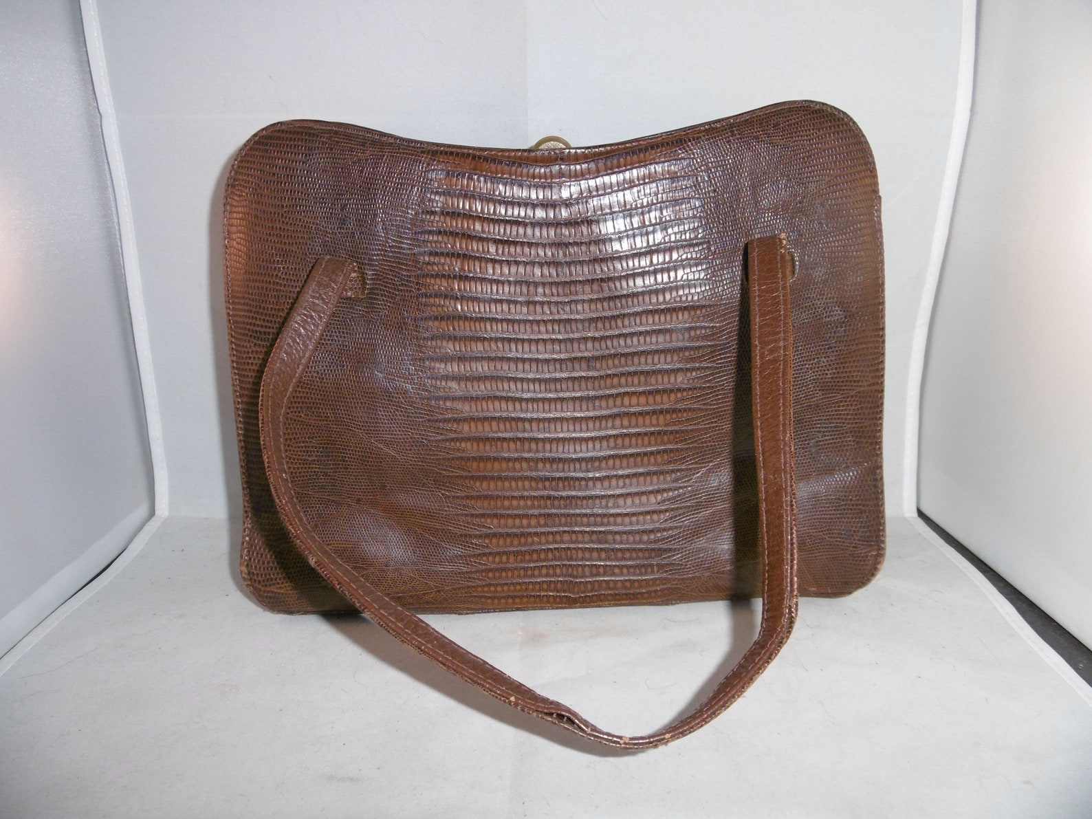 Vintage French Genuine Lizard Skin Handbag. Lovely Clean - Etsy