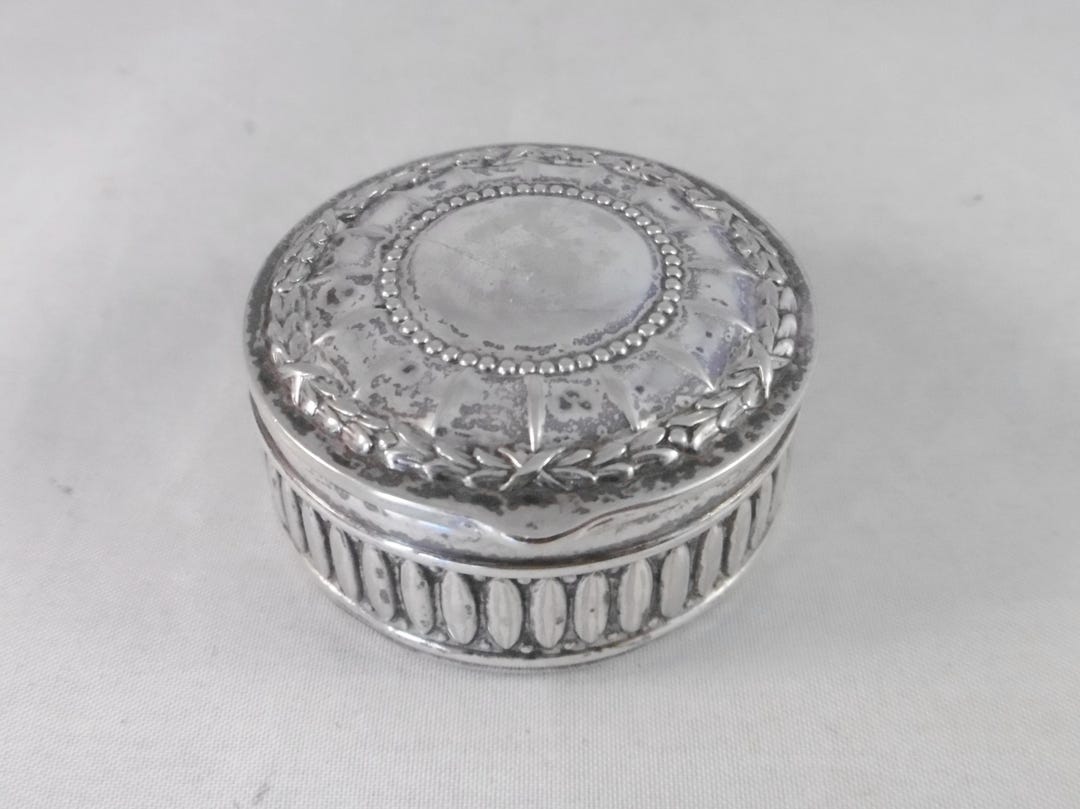 Antique German Alpaca Pill Box. Beautiful Original Conidition. - Etsy