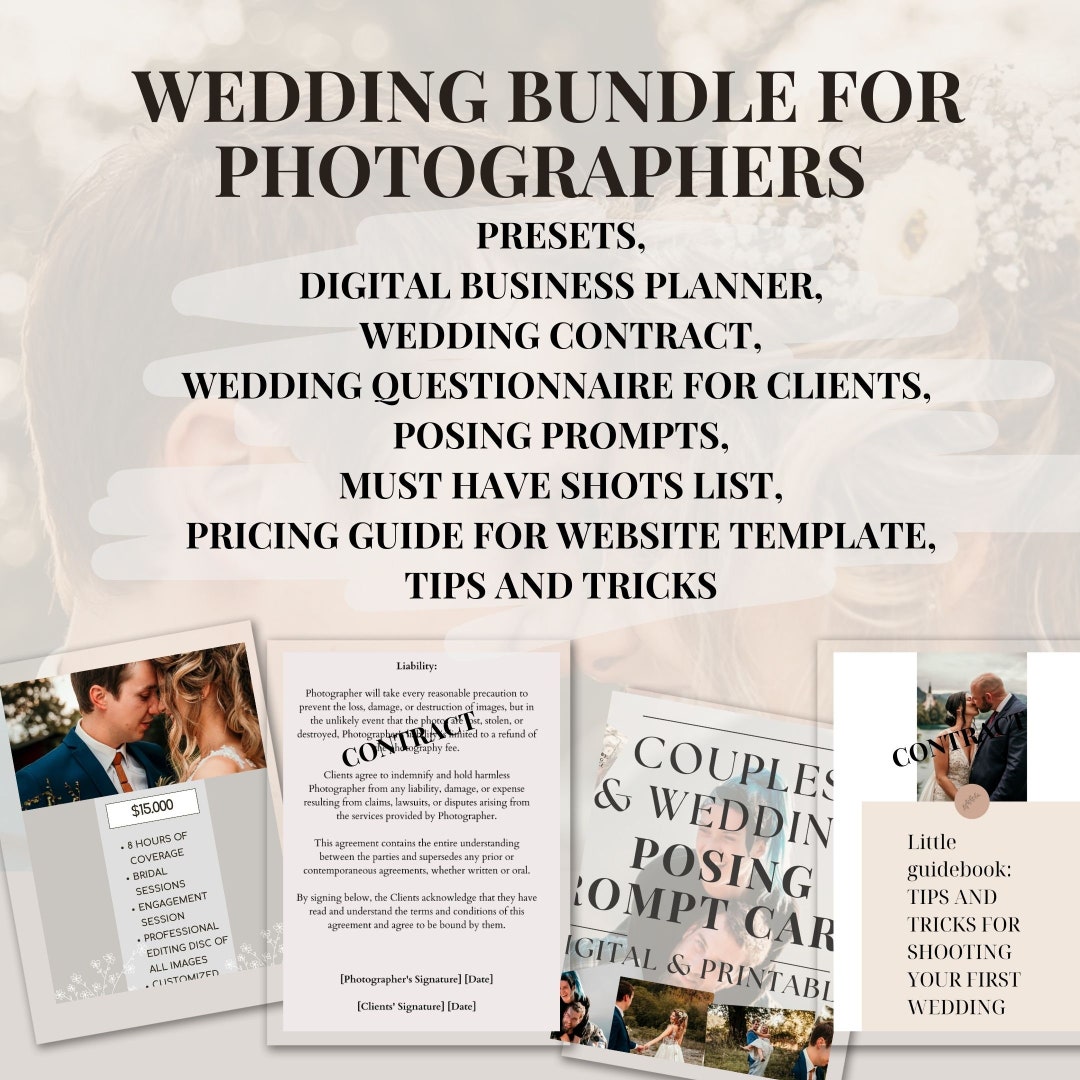 Wedding Photography Bundle Presets Wedding Preset Lightroom Brushes ...