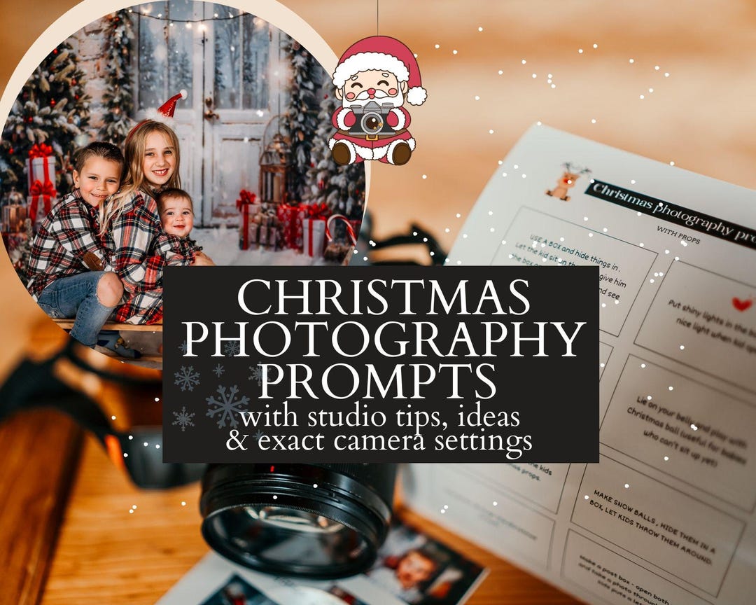 CHRISTMAS PHOTOGRAPHY Posing Prompts Ideas Christmas Photography Posing ...