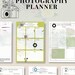 Photography Planner Printable Photoshoot Planner Weekly Daily - Etsy
