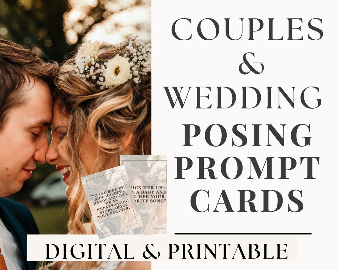 PHOTOGRAPHY POSING PROMPTS Wedding Poses Wedding Posing Buch Printable ...