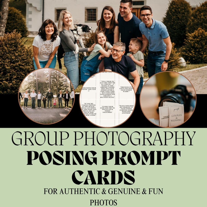 Photographer Pose Cards - Etsy