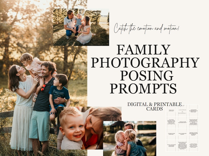 Family Posing Prompts, Photography Posing Guide Family, Family ...