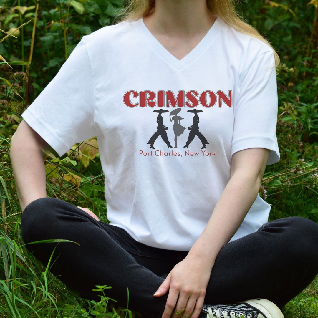 Crimson V-neck Tee: Soap Opera Fan T-shirt - Etsy