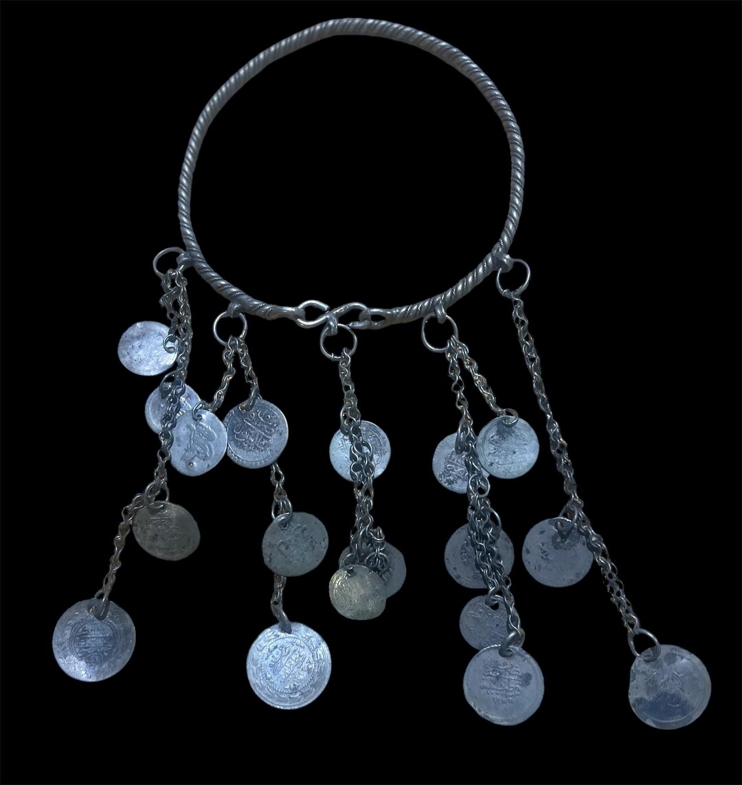 An Old Syrian Palestinian Silver Choker Necklace Women's Circa 1900 - Etsy