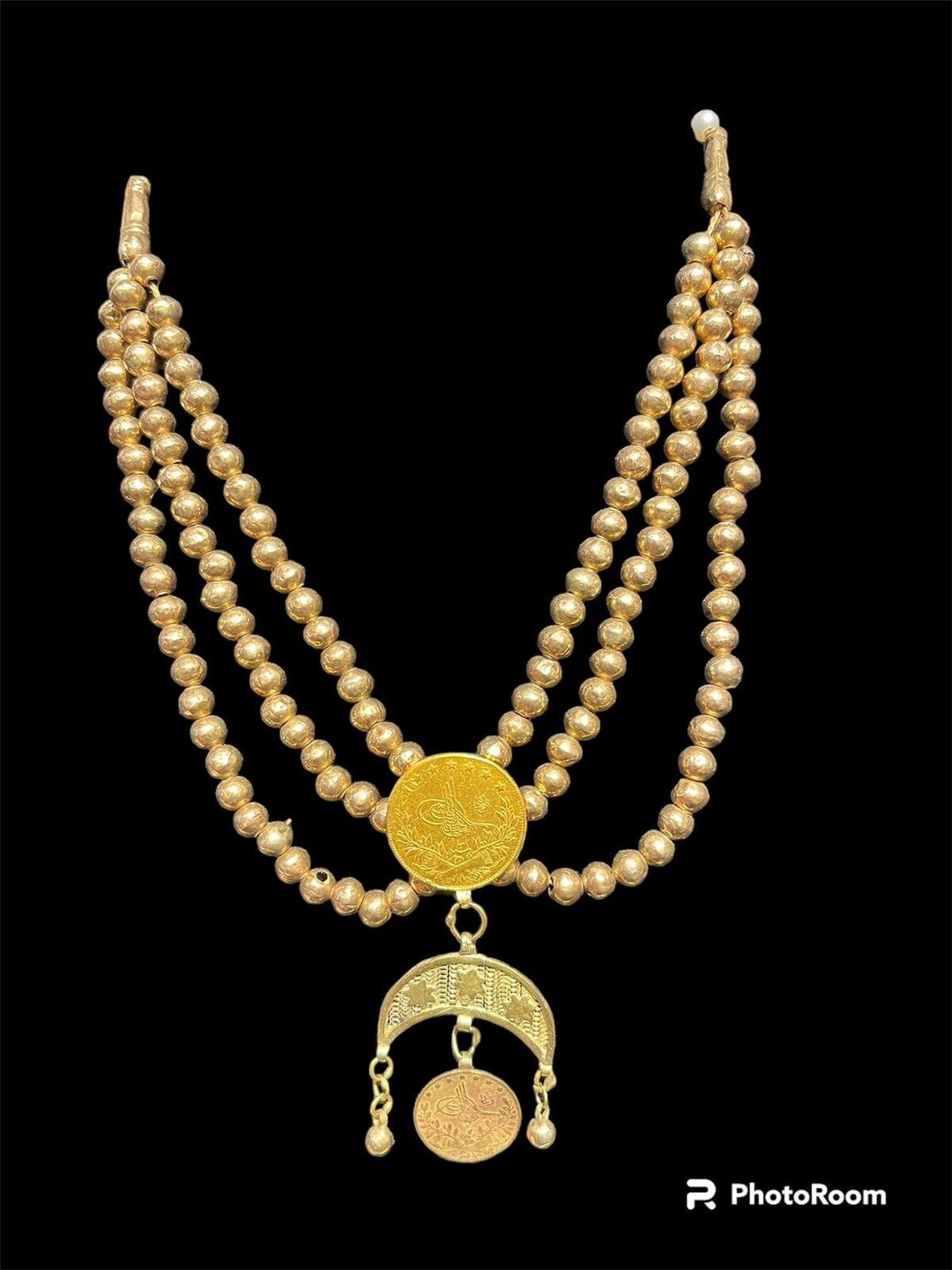 A Unique Gold Palestinian Necklace From Gaza Area - Etsy