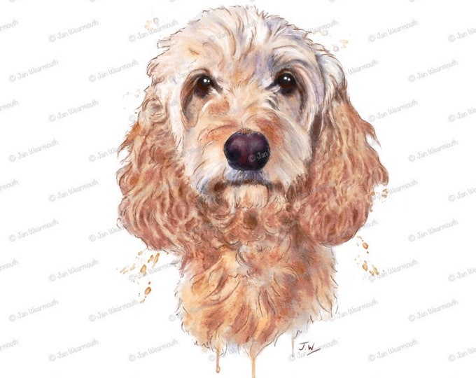 Dog Clipart Cockapoo Dog Digital Art Download Printable - Etsy