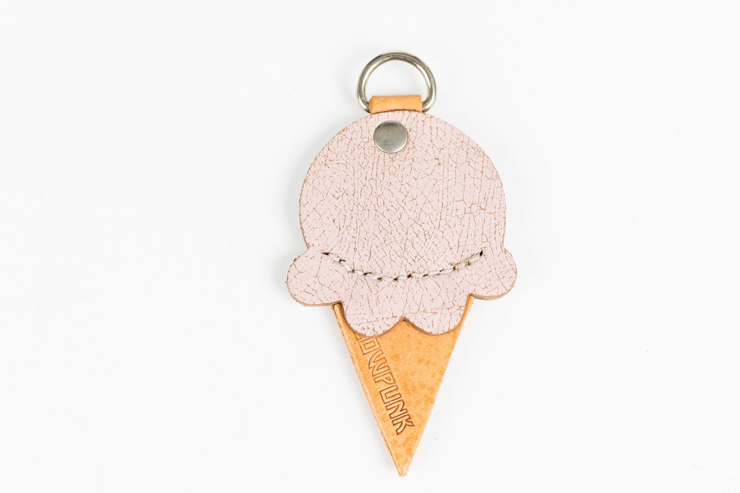 Ice Cream Cone Key Chain/ Key Fob - Etsy