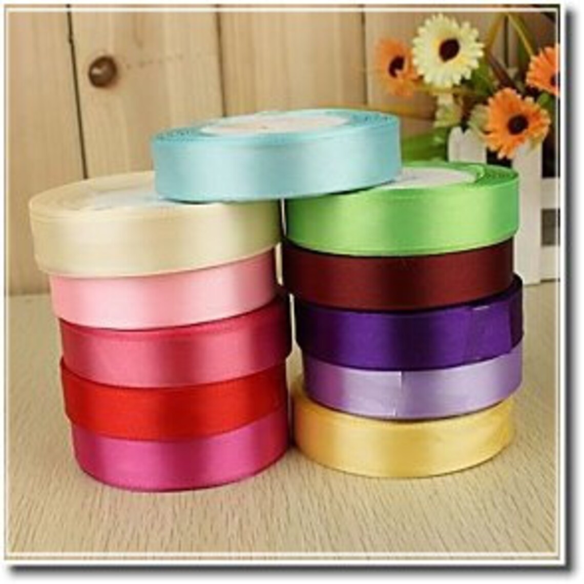 5/8 Personalized Satin Ribbon Plain Edge Pre-cut Favor - Etsy