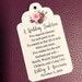 Italian Wedding Favor Tags Jordan Almonds Wedding Poem Five - Etsy