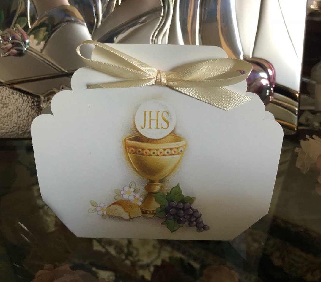 First Holy Communion Favor Box Made in Italy Chalice - Etsy