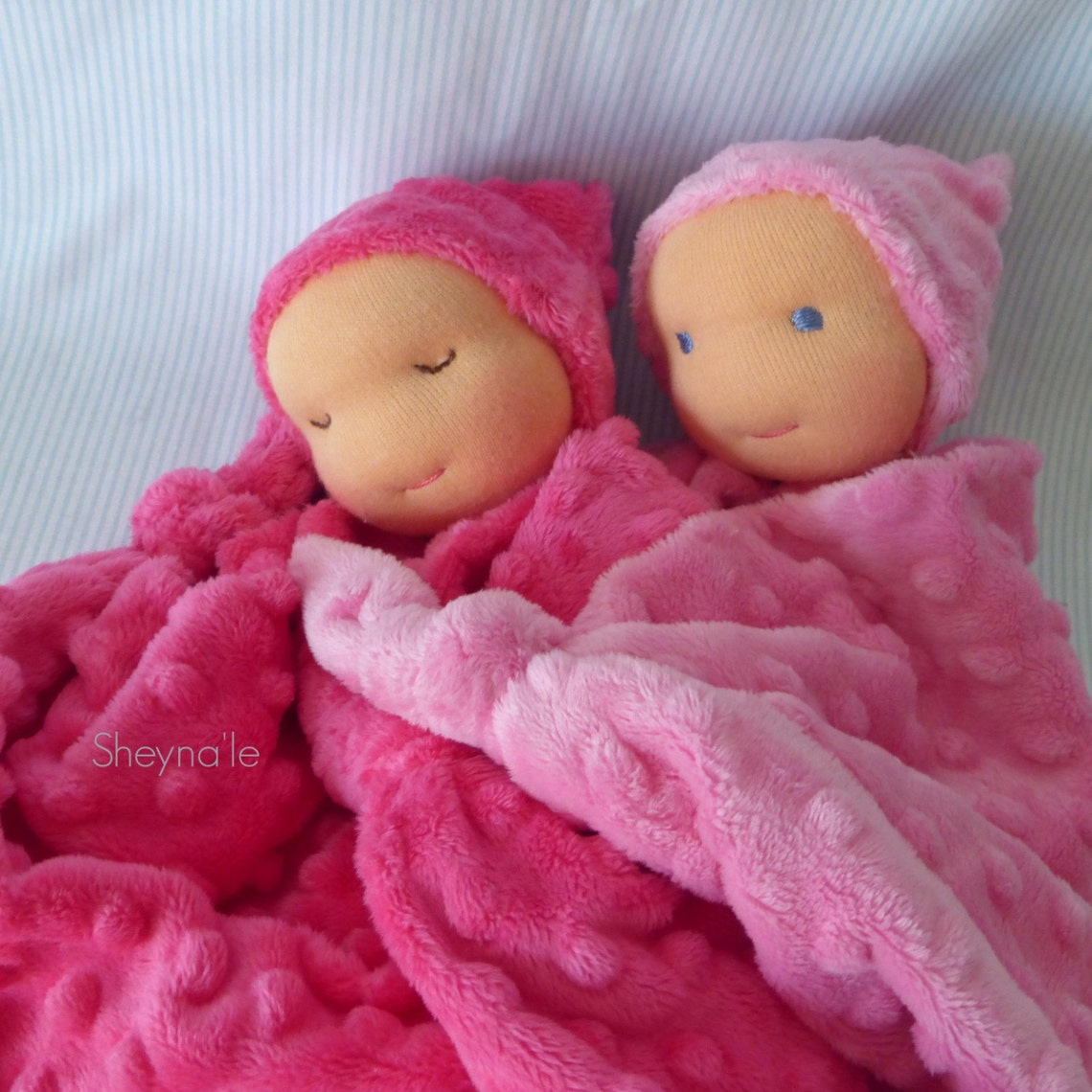 Lovey Minky Blanket Doll - 1st Birthday Gift- Waldorf First Doll- Knot ...
