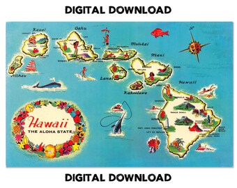 Hawaii postcard | Etsy