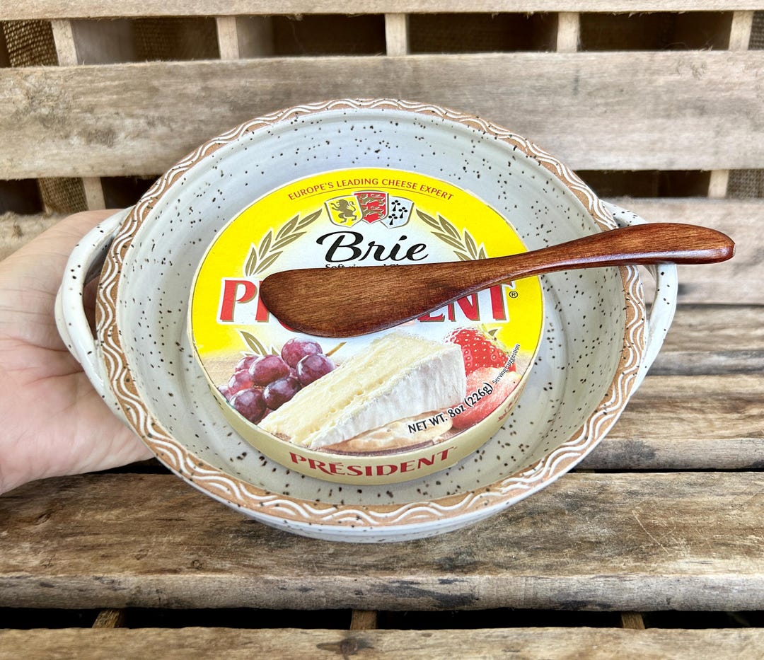 Stoneware Brie Baker Handmade Pottery Dip Crock Pottery Bakeware - Etsy