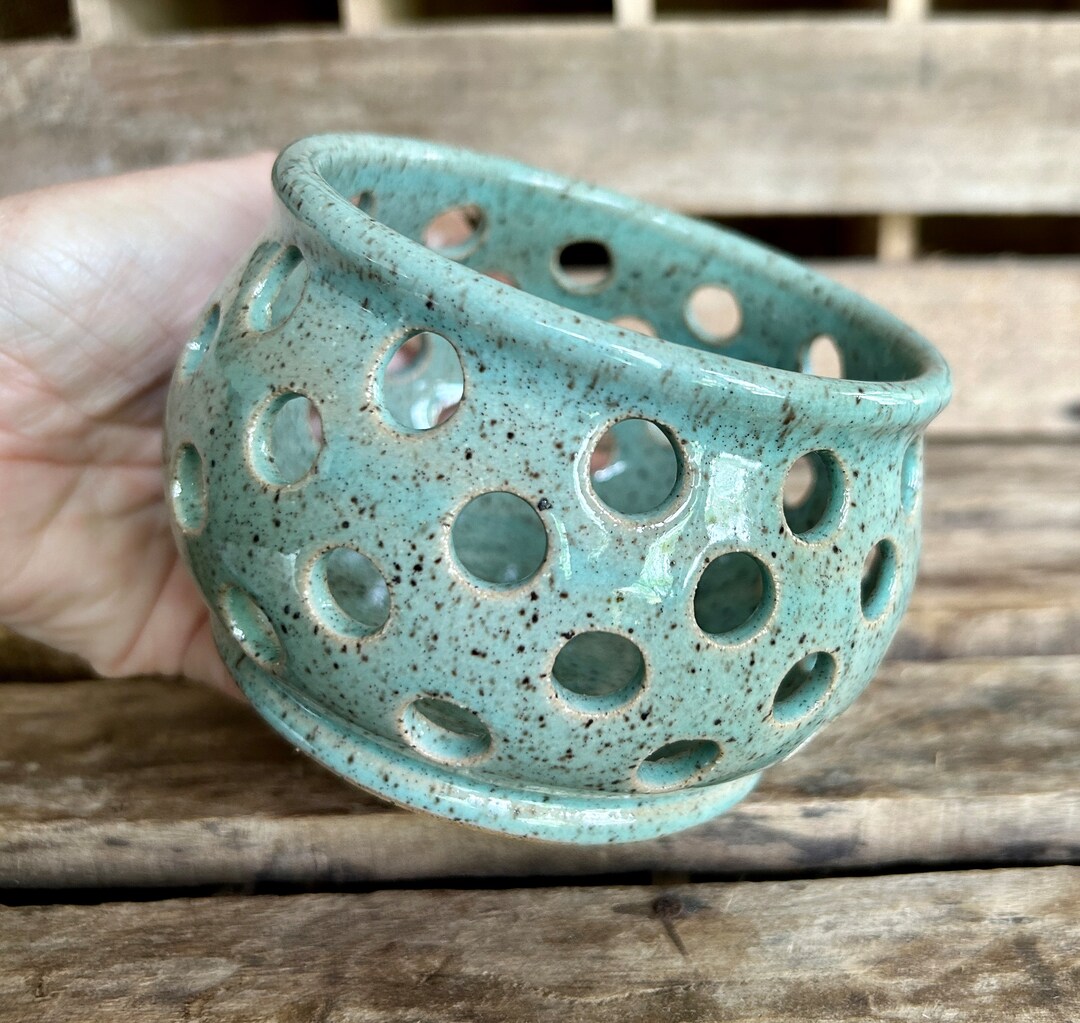 Stoneware Luminary - Pottery Candle Holder - Ceramic Luminary - Small ...