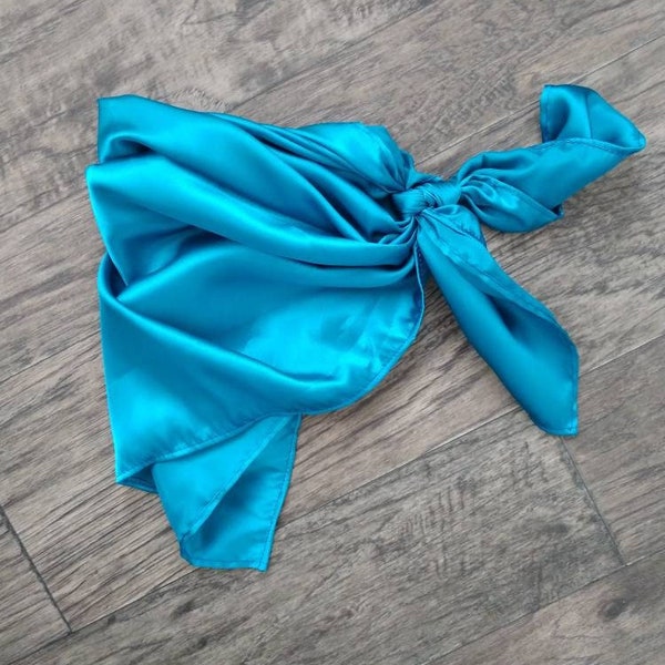 Teal Blue Scarf - Etsy