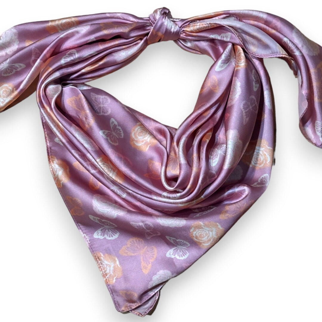 Wild Rag Roses and Butterflies Light Lilac Purple With Peach Roses ...