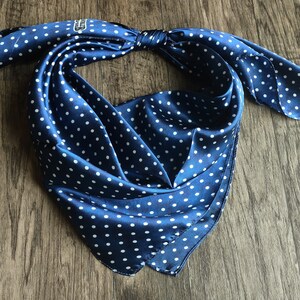 Wild Rag 100% SILK Grunge Polka Dot Blue, Black, or Red Cowboy Neck ...
