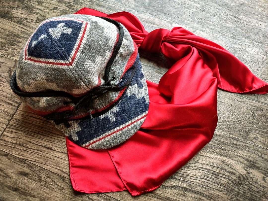 Stockman's Wool Hat RED and BLUE Navajo Pattern Railroad Cattleman's ...