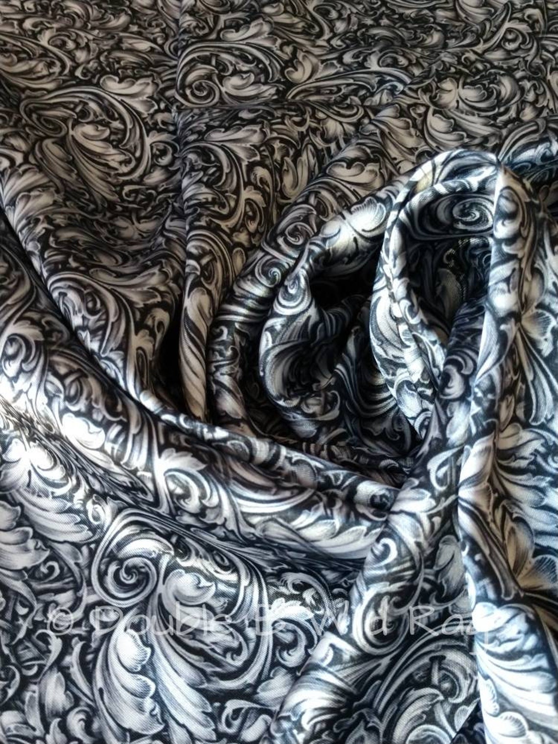 Wild Rag Engraved Sterling Silver Print Cowboy Western Neck | Etsy