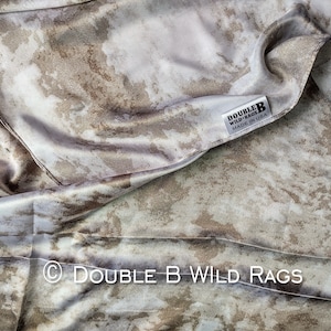 Wild Rag Tan Beige White Grunge Print Cowboy Western Neck Scarf ...