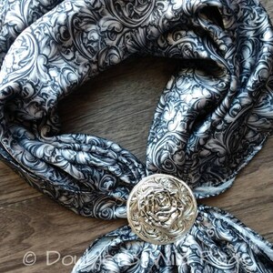 Wild Rag Engraved Sterling Silver Print Cowboy Western Neck | Etsy