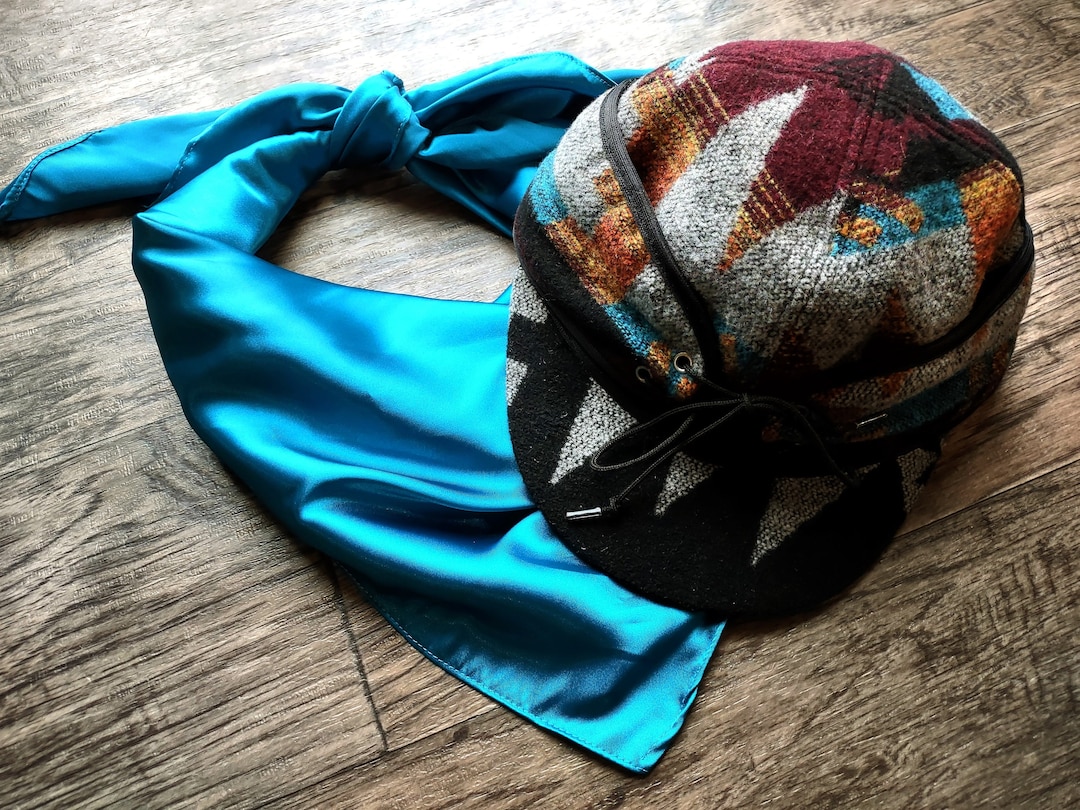 Stockman's Wool Hat BURGUNDY TEAL Aztec Pattern Railroad Cattleman's ...