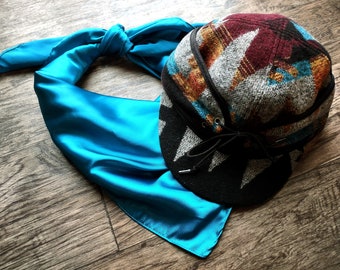 Stockman's Wool Hat Charcoal Grey Aztec Pattern Railroad Cattleman's ...