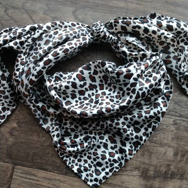 Cheetah Print Scarf - Etsy