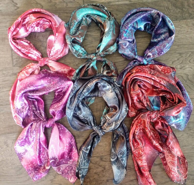 Wild Rag Red and Black Paisley Cowboy Western Neck Scarf Bandanna by ...