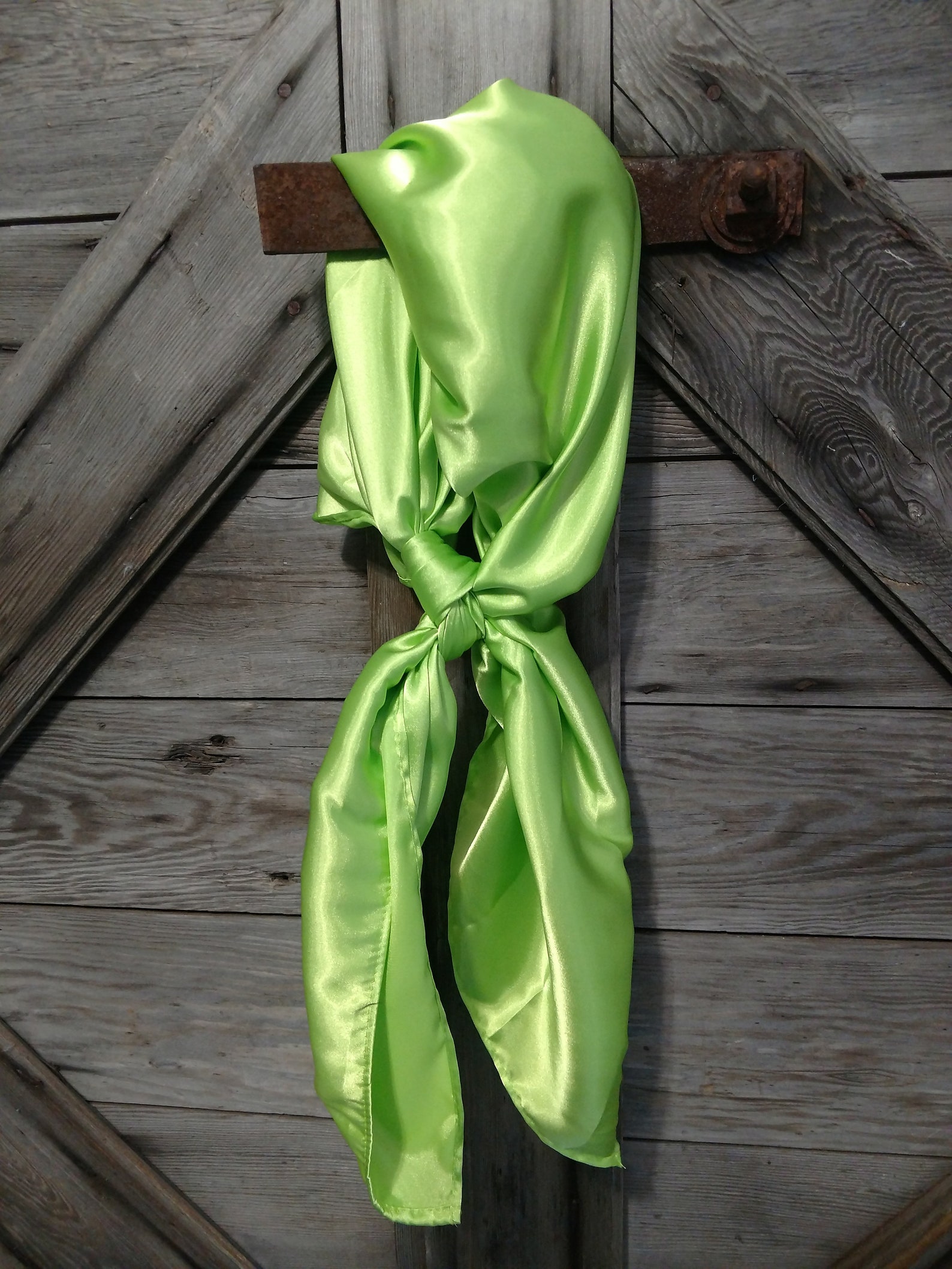 Wild Rag SOLID 212 Bright Lime Green Cowboy Western Neck Scarf - Etsy