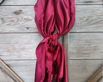 Burgundy Wild Rag - Etsy