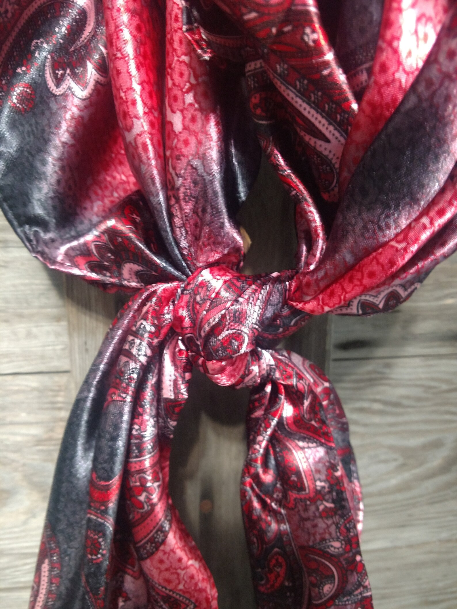 Wild Rag Red and Black Paisley Cowboy Western Neck Scarf Bandanna by ...
