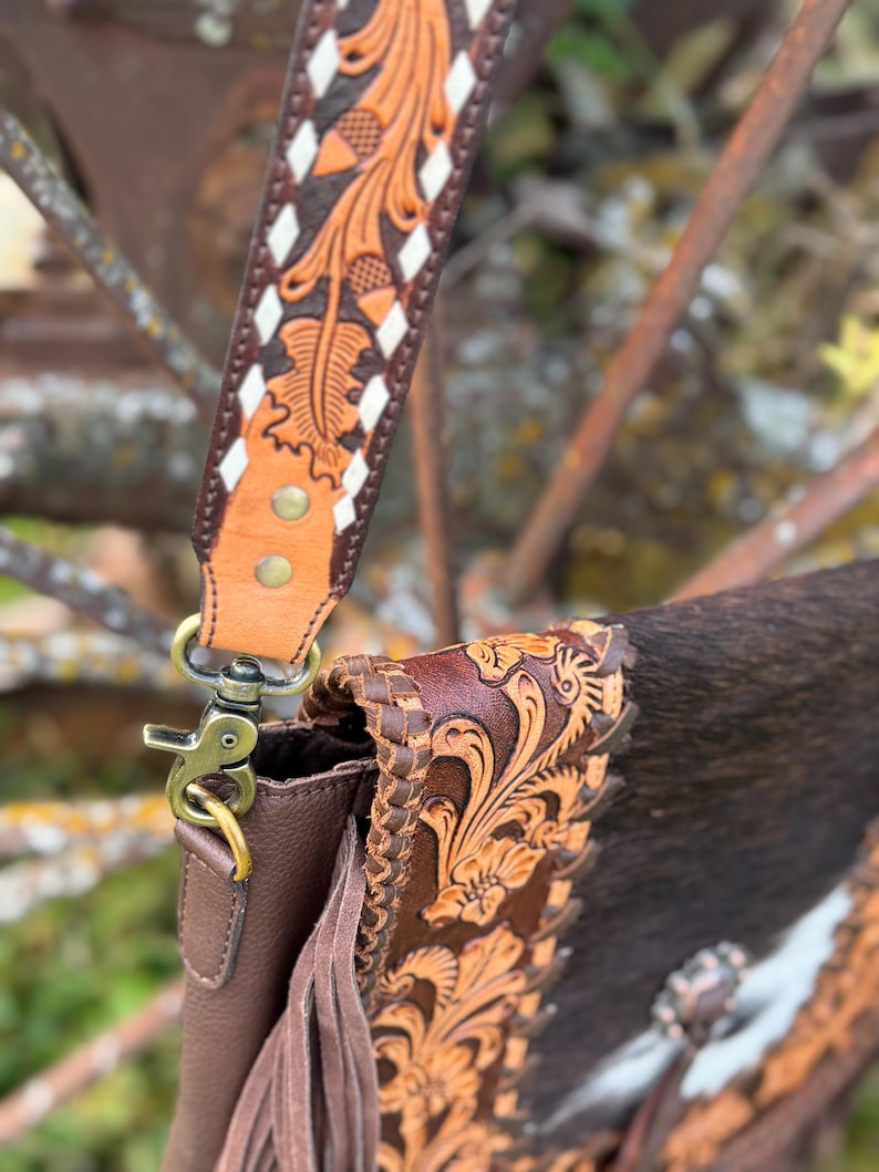 Western Fringe Purse Genuine Cowhide and Leather by Double B Wild Rags ...
