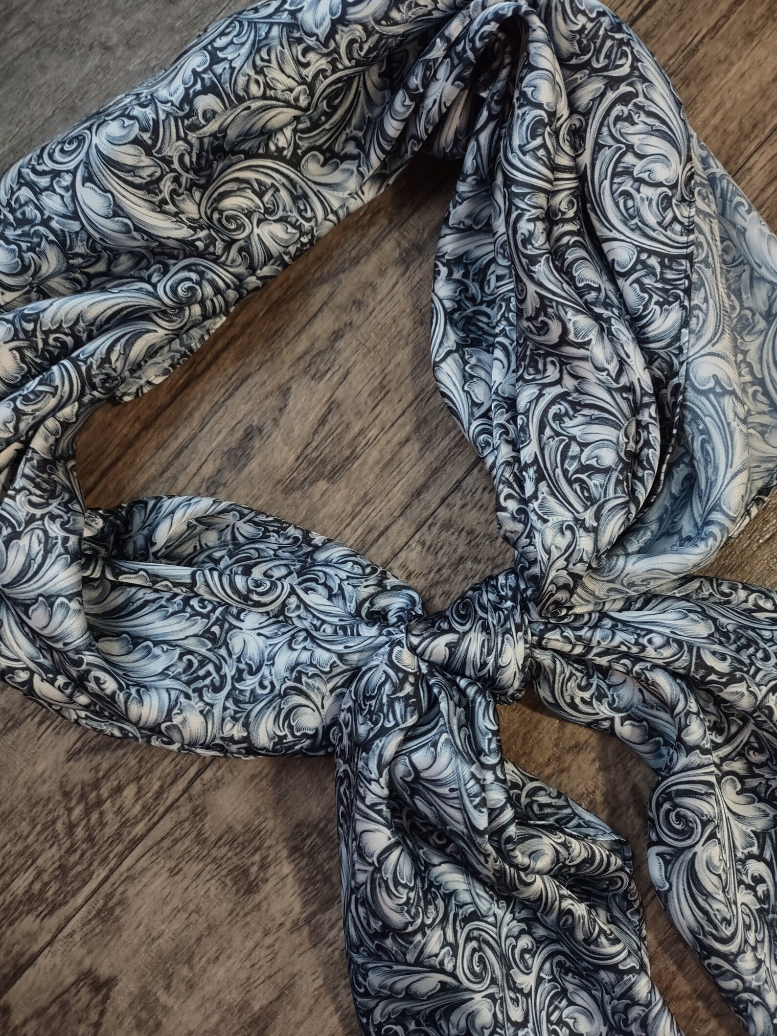 Wild Rag Engraved Sterling Silver Print Cowboy Western Neck - Etsy