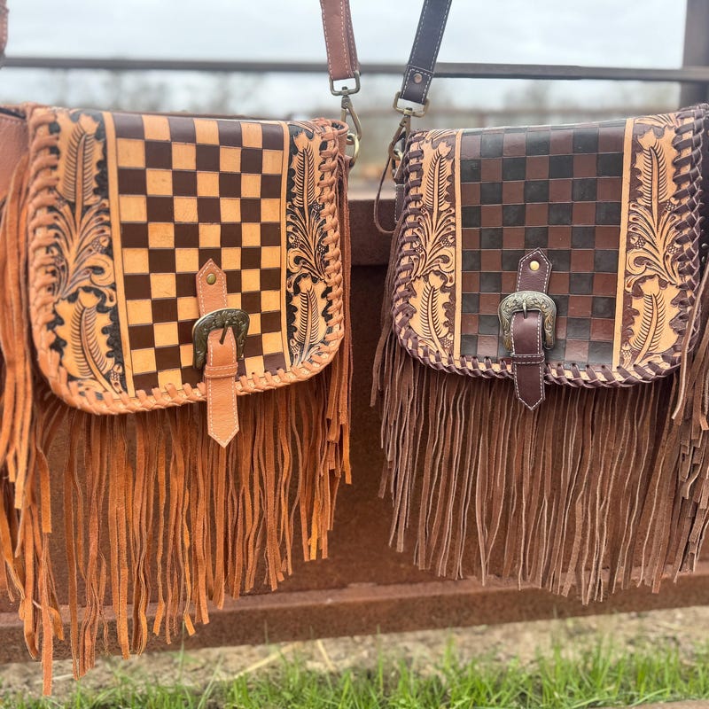 Western Checker Handbags - Etsy