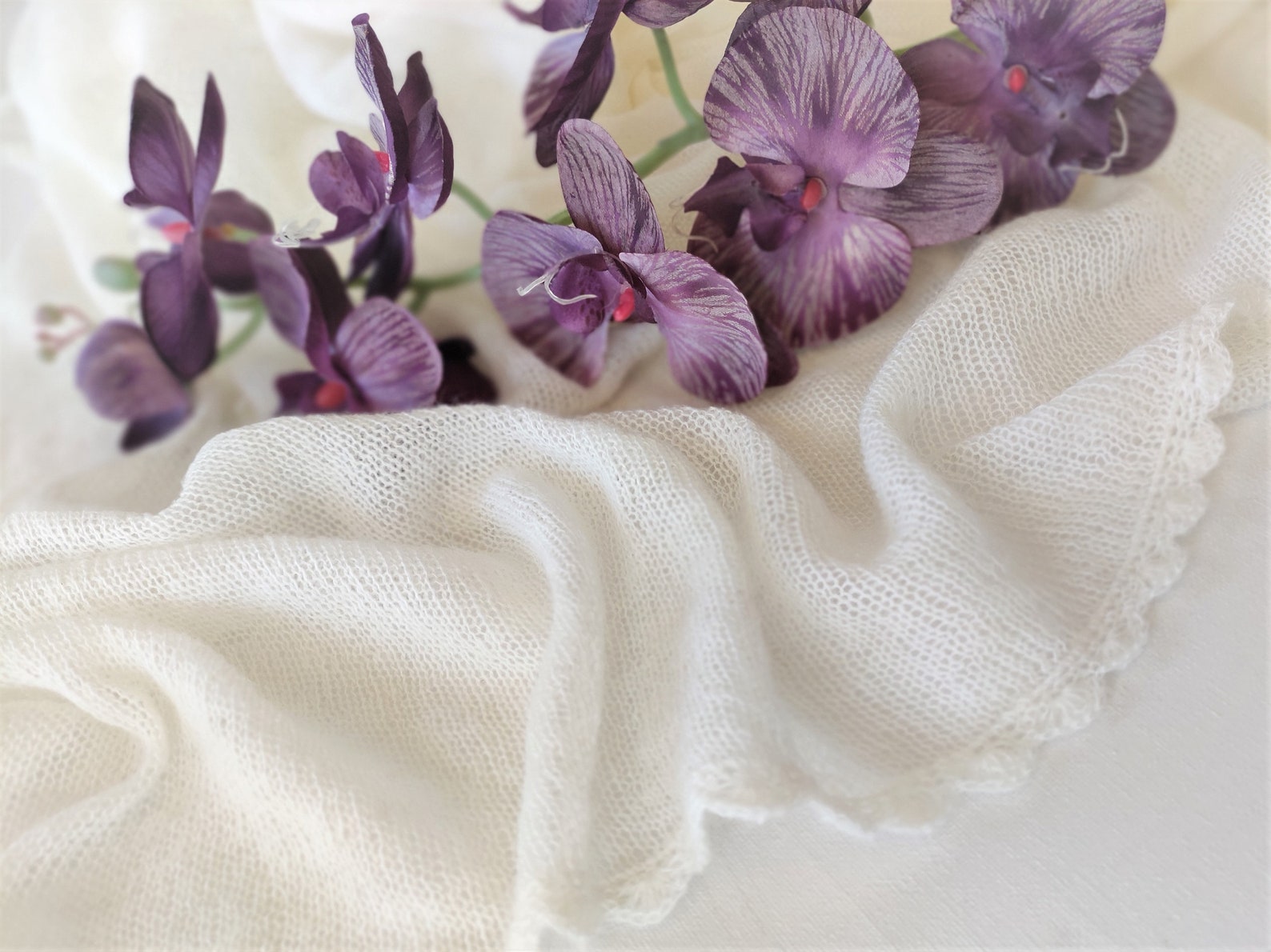 White Alpaca Wool Shawl,mohair Shawl,bridal Shawl,handmade Shawl ...
