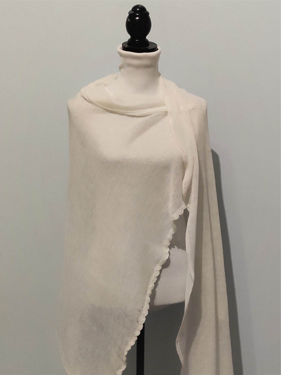 White Alpaca Wool Shawl,mohair Shawl,bridal Shawl,handmade Shawl ...