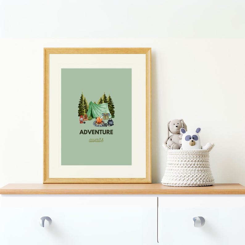 Nature Adventure Wall Art Bundle | 3 Digital Prints | Camping ...