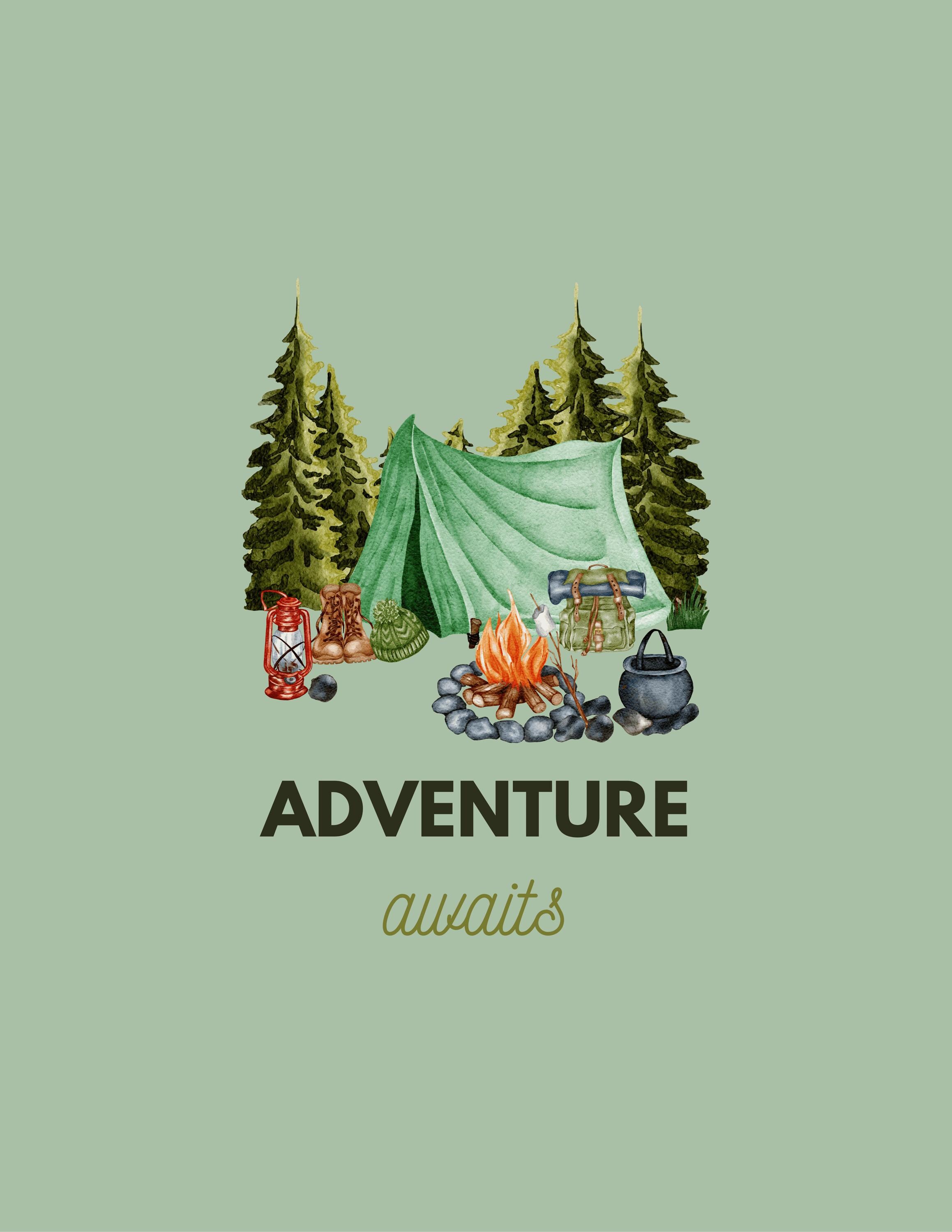 Nature Adventure Wall Art Bundle | 3 Digital Prints | Camping ...